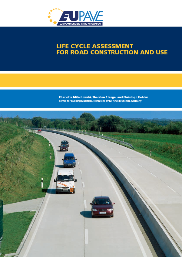 Life Cycle Assessment For Road Construction and Use | EUPAVE